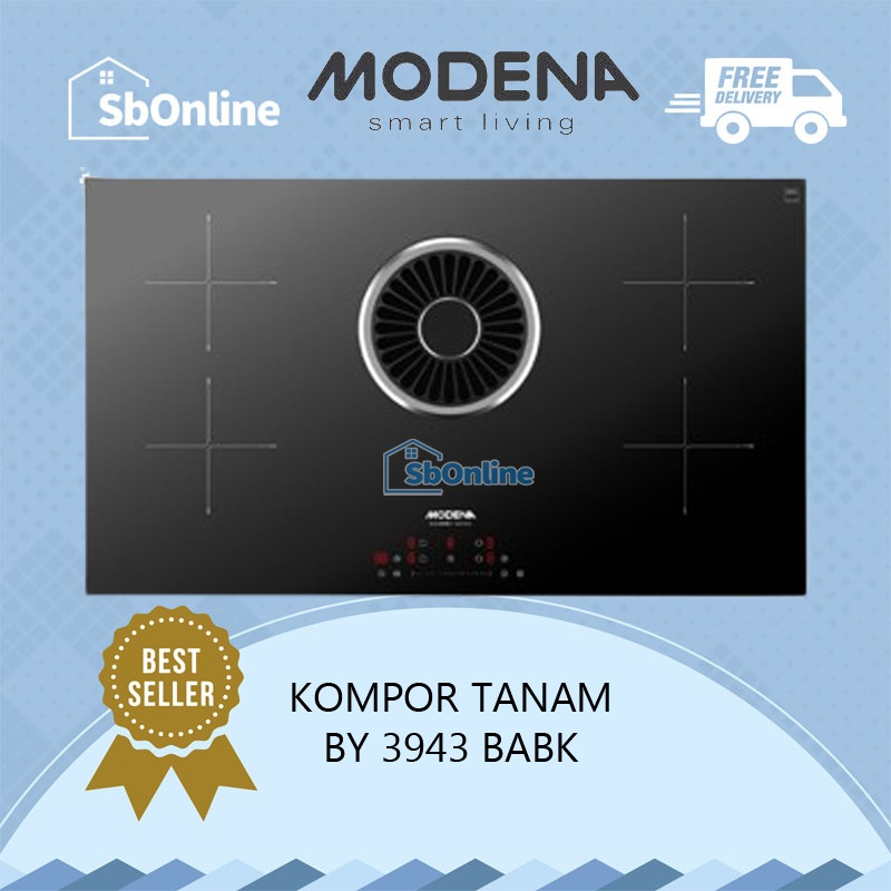 Jual MODENA Built-in Hybrid Hob - BY 3943 BABK | Shopee Indonesia