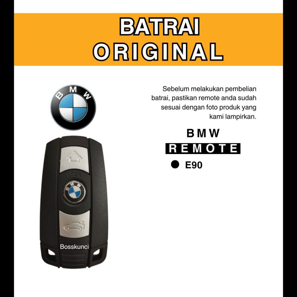 Jual Baterai Remot Kunci Mobil BMW E90 Original Panasonic | Shopee ...