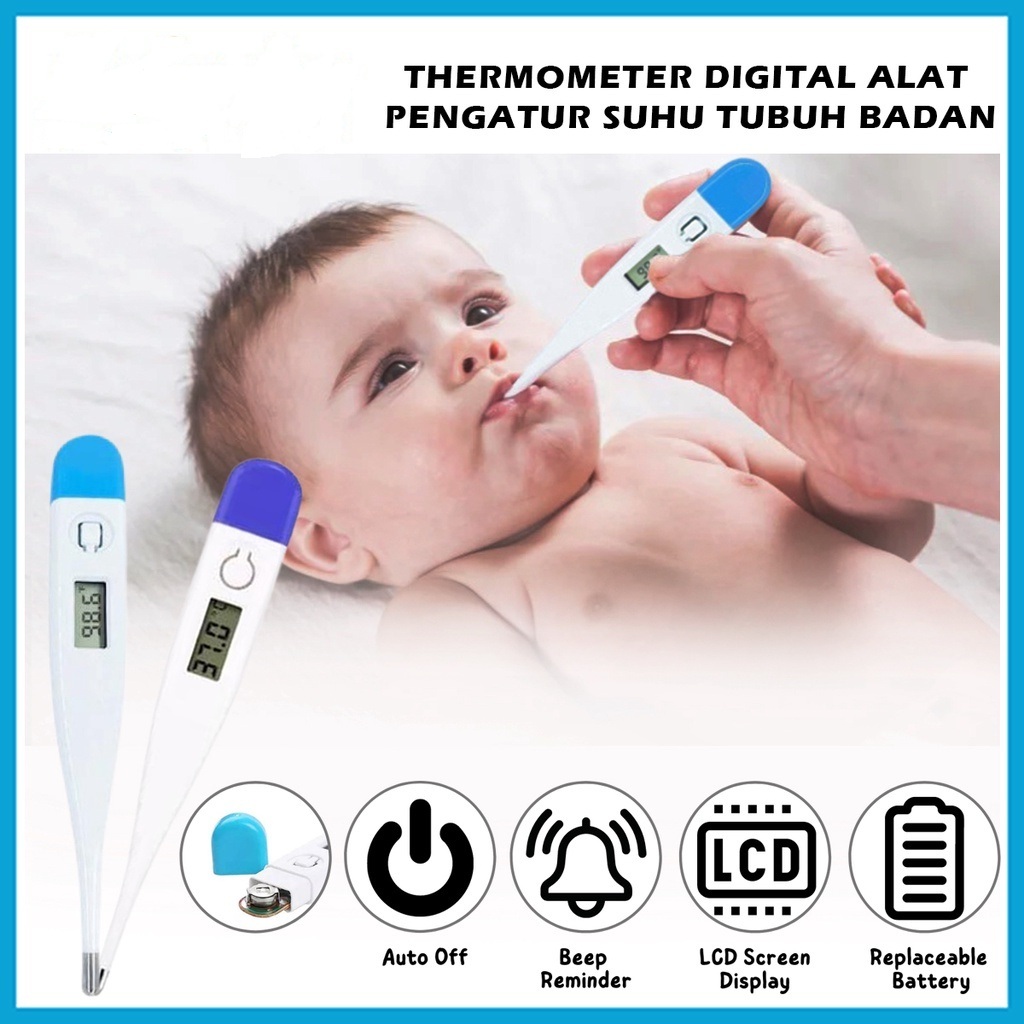 Jual Thermometer Digital Alat Pengukur Suhu Badan Tubuh Bayi Baby Anak ...