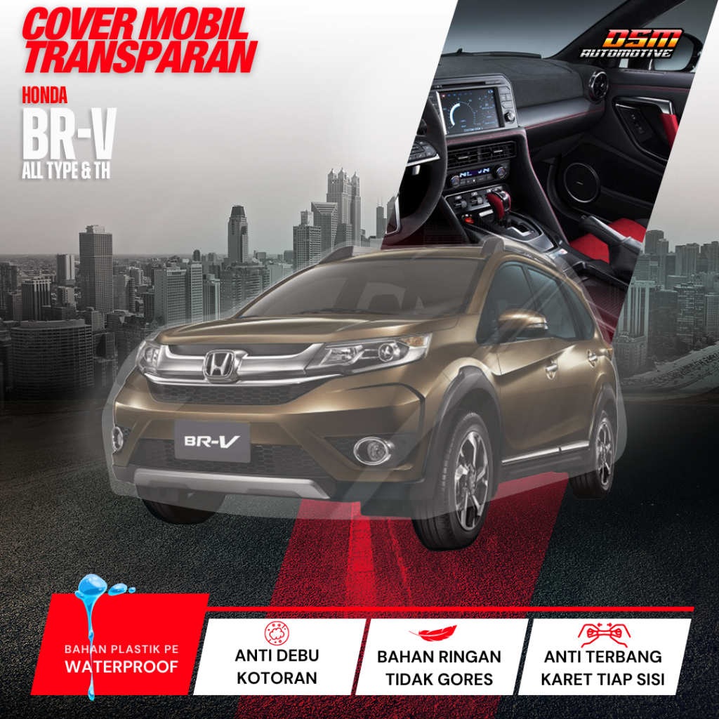 Jual Cover Mobil Honda BRV & N7X Transparan / Plastik Tebal Waterproof ...