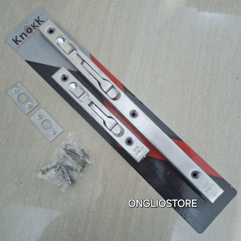 Jual KNOKK Grendel Slot Tanam STAINLESS SUS304 Flush bolt pintu rumah ...