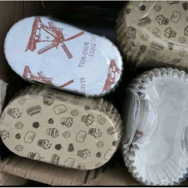 Jual Paper cup roti oval M kecil +100pcs | Shopee Indonesia