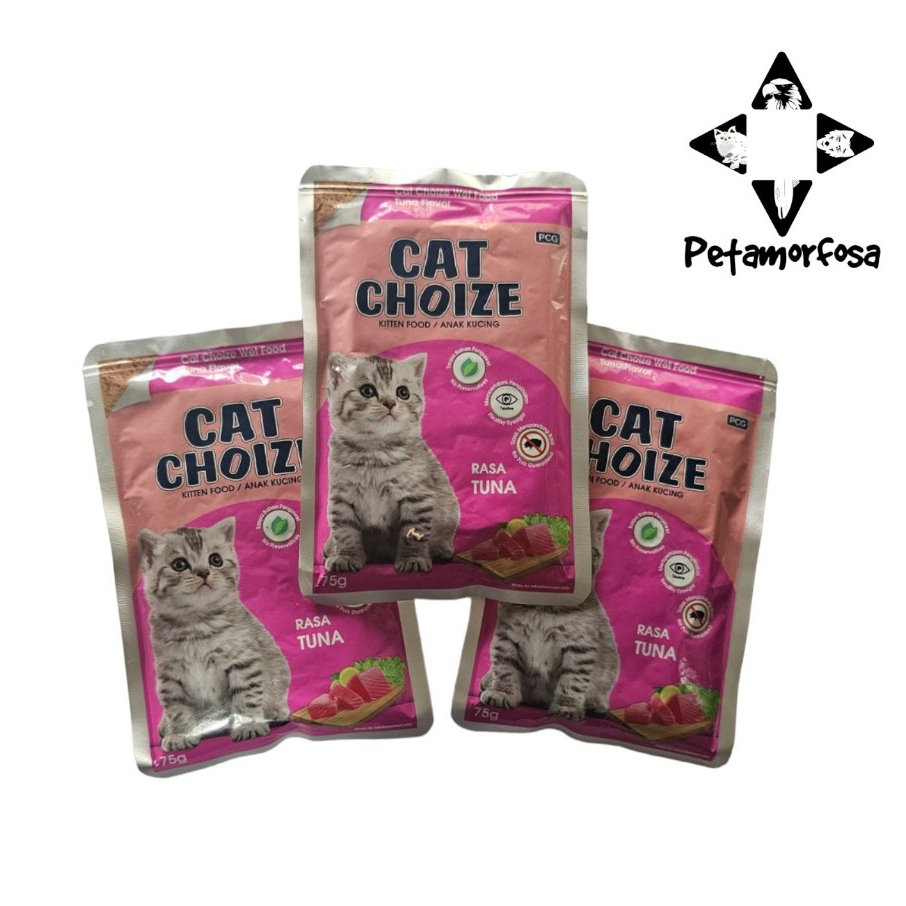 Jual CAT CHOIZE POUCH KITTEN Sachet Pouch 75gr Makanan Kucing Basah ...