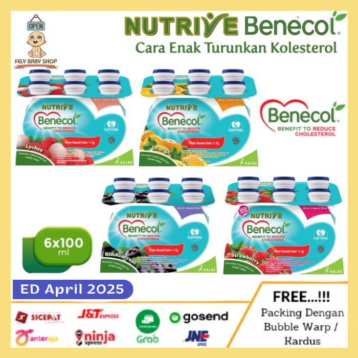 Jual Nutrive FiberShot Dan Benecol Orange Strawberry Lychee ...