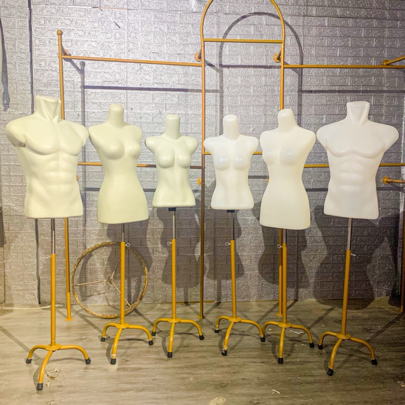 Jual Manekin Setengah Badan Pria & Wanita | Dress Maker Bening Plastik ...