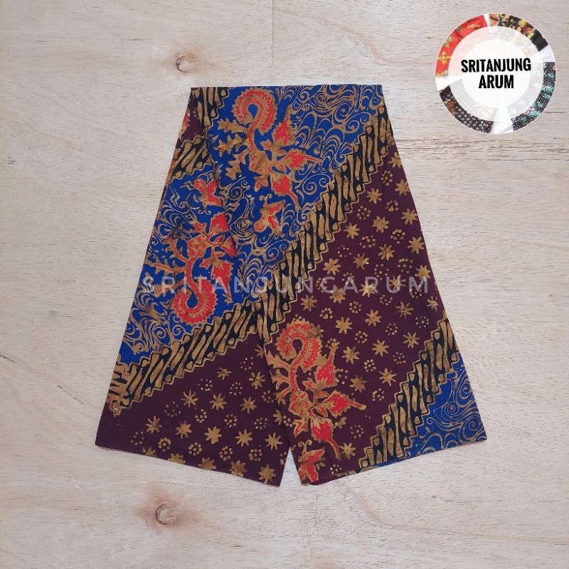 Jual Kain Batik Premium Katun Batik Banyuwangi Semi Tulis Biru Motif ...