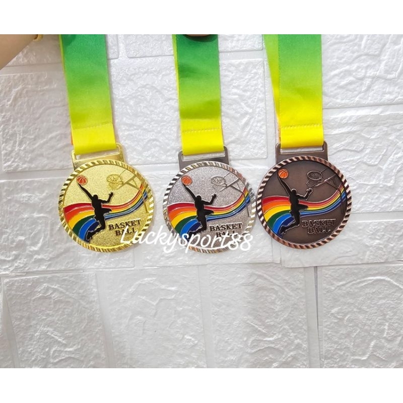 Jual MENDALI BASKET PIAGAM PENGHARGAAN METAL IMPOR 1 BUAH | Shopee ...