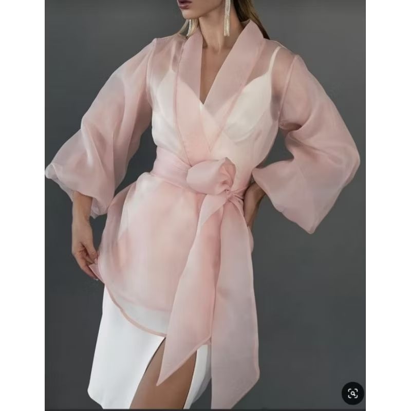 Jual OUTER KONDANGAN ORGANZA MILEA || OUTER ORGANZA KIMONO NAERAH ...