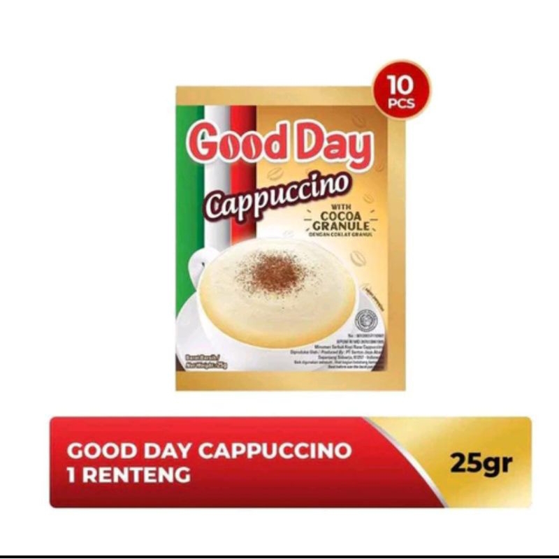 Jual [ 10 Sachet ] Good Day Cappuccino With Cocoa Granule Harga 1 ...