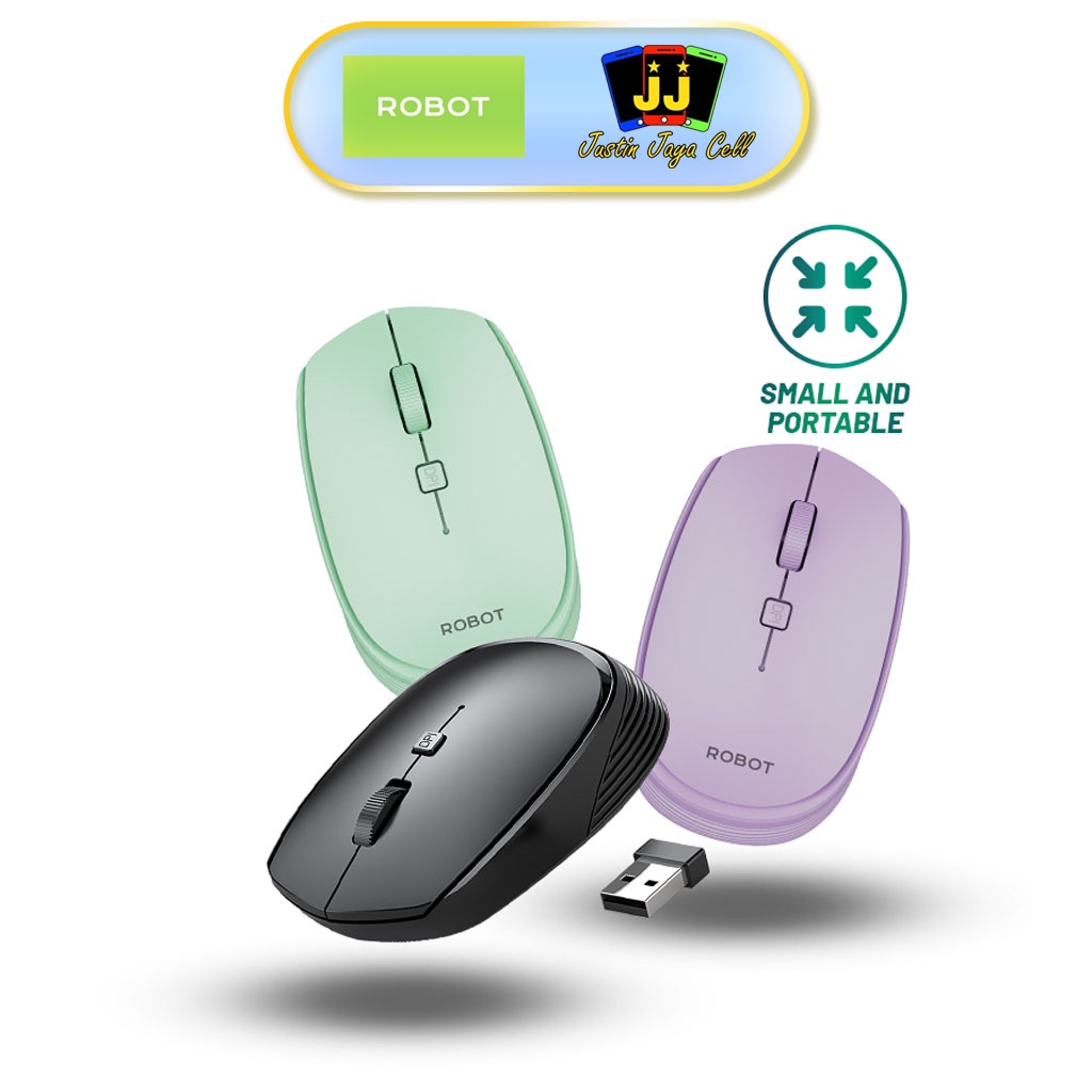 Jual ROBOT Mouse Wireless Tanpa Kabel Robot M205 Optical Mouse 1600 DPI ...