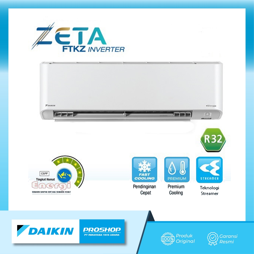 Jual AC DAIKIN type Zeta Inverter STKZXV | Shopee Indonesia