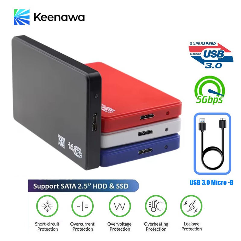 Jual Keenawa Casing Harddisk External USB 3.0 HDD/SSD Casing/Enclosure ...
