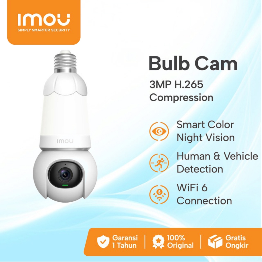 Jual Imou Bulb Camera 3MP Two Way Talk Human & Vehicle Detection ...