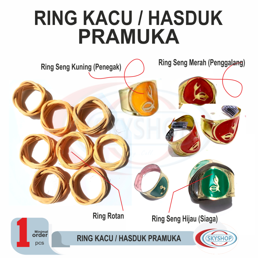 Jual Ring Kacu Hasduk Pramuka Siaga Penegak Penggalang | Shopee Indonesia