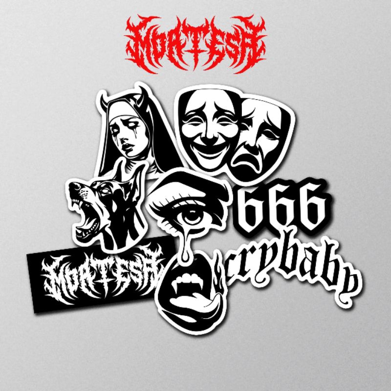 Jual Mortesa Dark Art Sticker Pack Vol 1 I Sticker Aesthetic Sticker ...