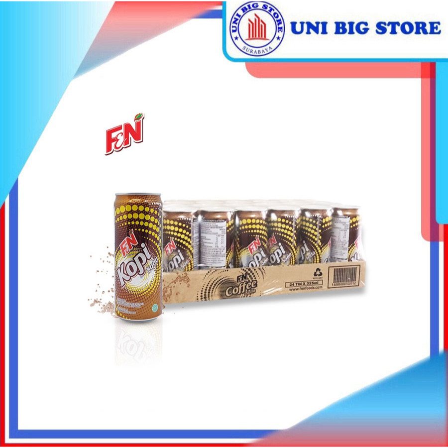 Jual F&N Coffee FN Kopi Soda Kaleng 325 ml x 24 pcs DUS | Shopee Indonesia