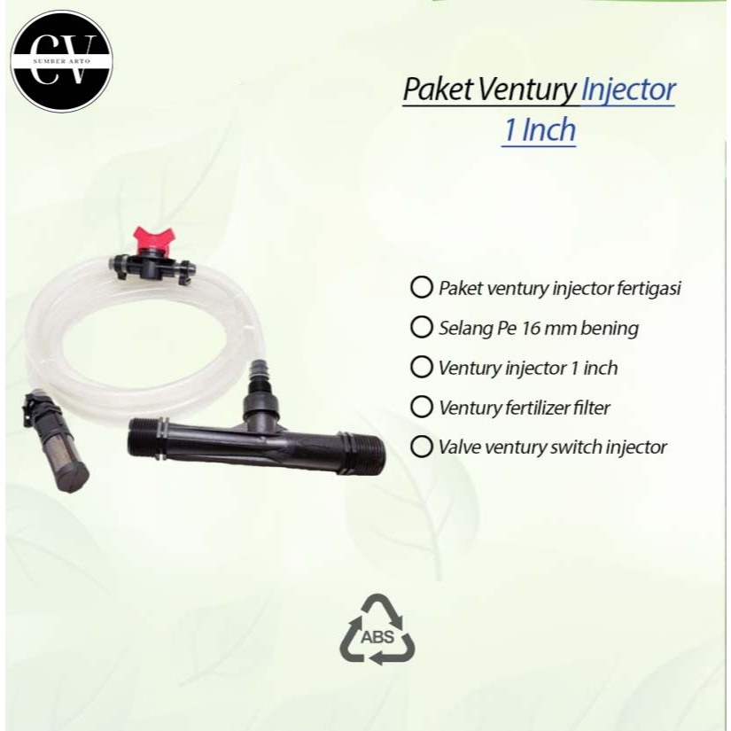 Jual Paket Set Selang Venturi Ventury 1 inch Filter Injector Hidroponik ...