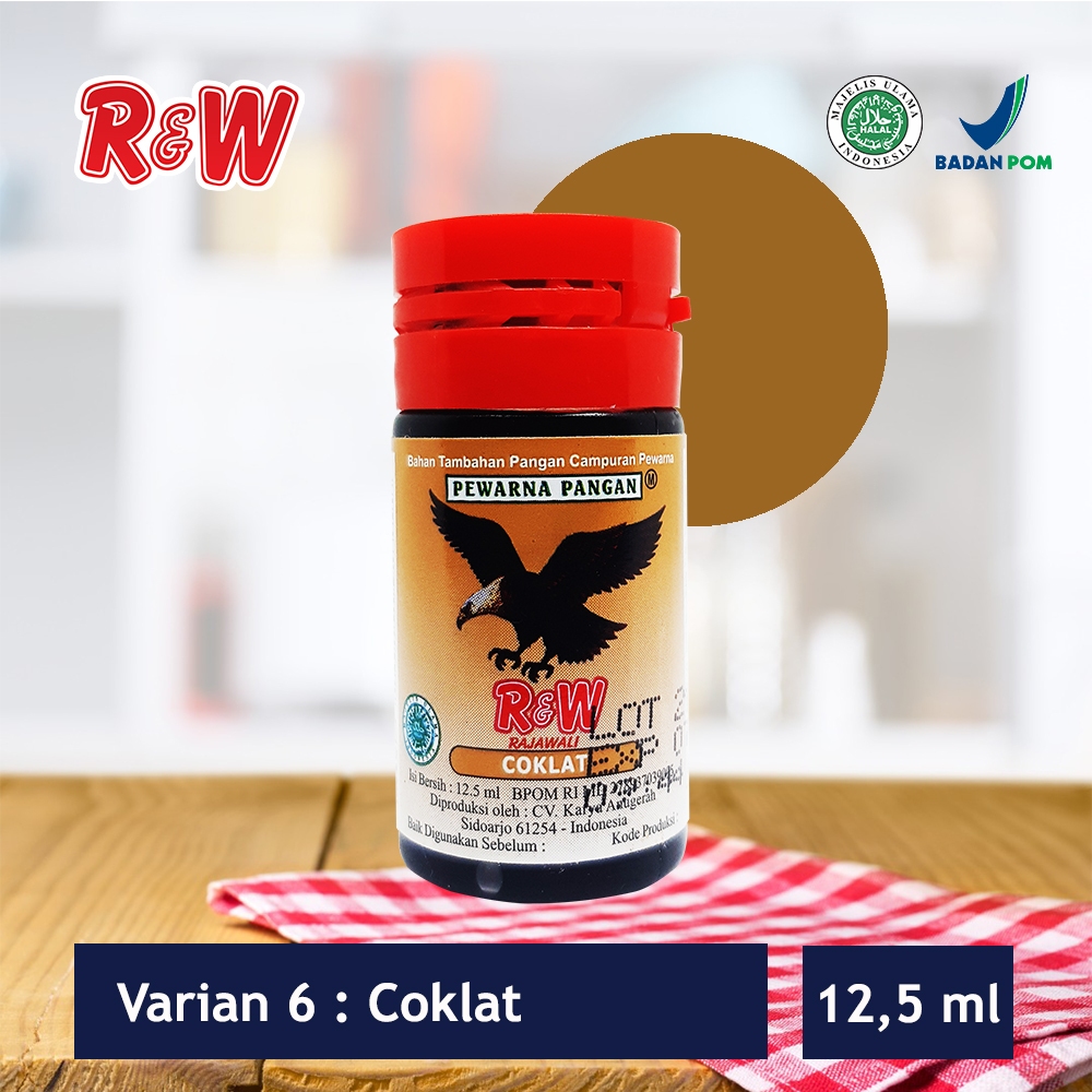 Jual Pewarna Makanan Minuman Kue Rajawali R&W RW 12,5 ml | Shopee Indonesia