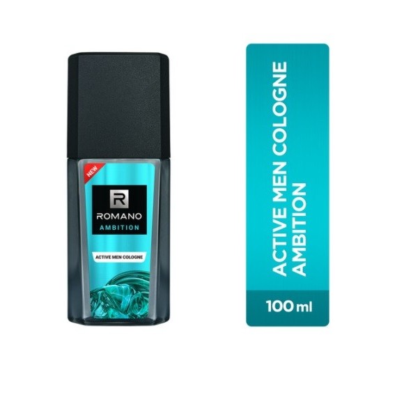 Jual ROMANO Active Men Cologne Ambition 100mL | Shopee Indonesia