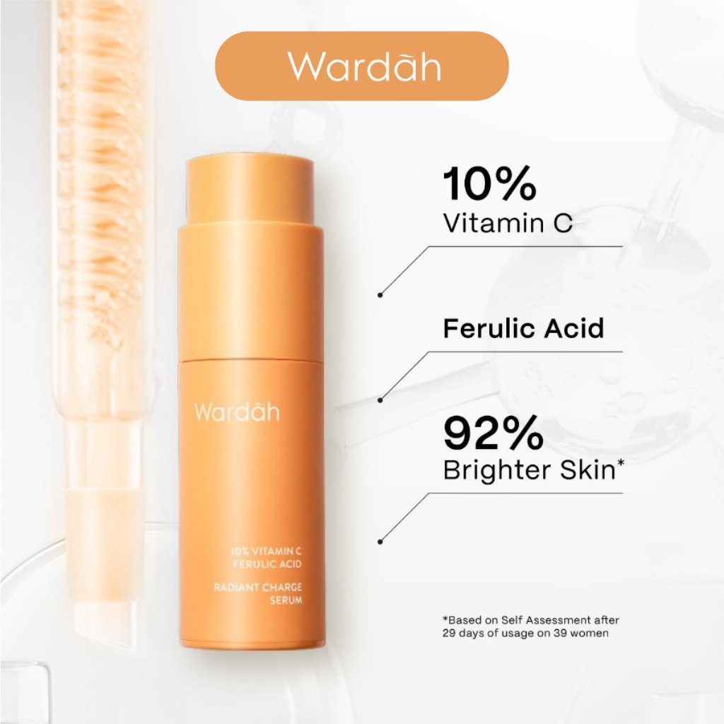 Jual Wardah 10% Vitamin C Ferulic Acid Radiant Charge Serum 20 ml ...