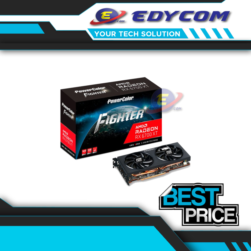 Jual POWERCOLOR RX 6700 XT FIGHTER 12GB GDDR6 DUAL FAN | Shopee Indonesia