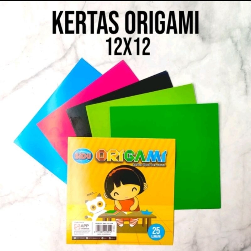 Jual Kertas Origami SIDU 12x12 cm, 14x14cm, 16 x 16 cm / Origami kertas ...