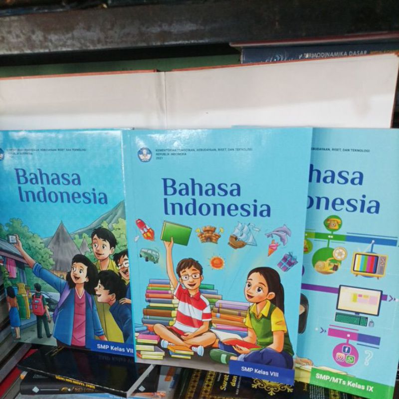 Jual buku pelajaran bahasa Indonesia kelas 7 /8 /9/ SMP MTS kurikulum Merdeka Kementerian ...