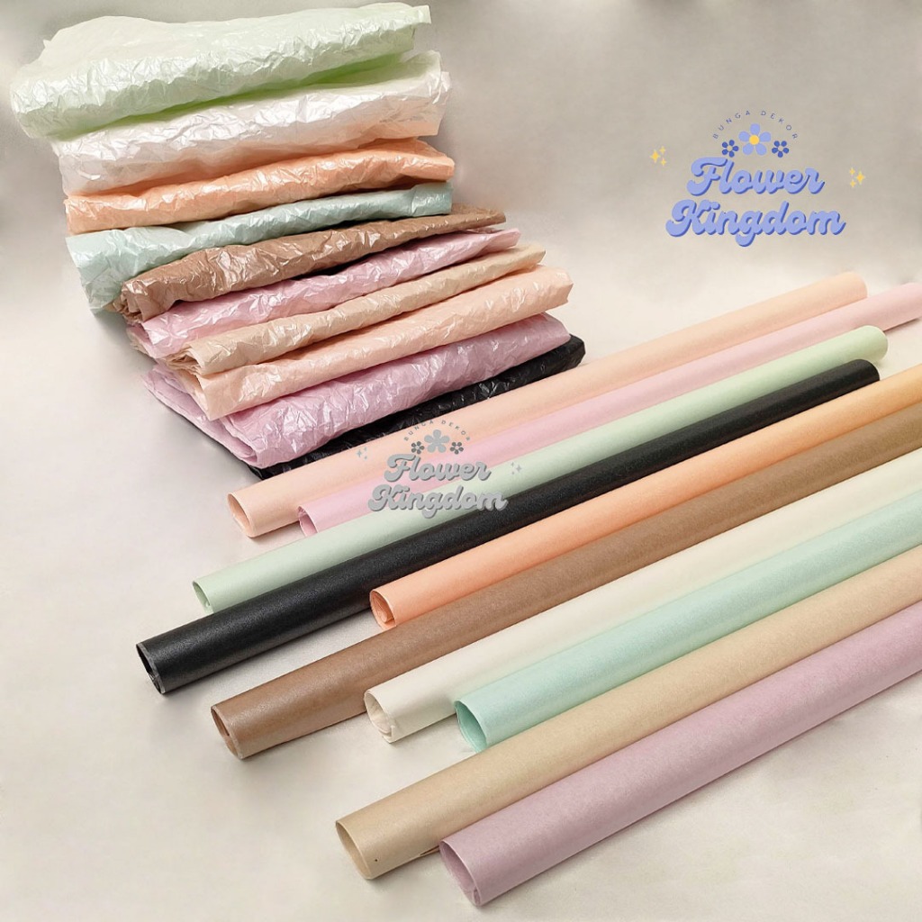 Jual (5pcs) Flower Wrapping Pearl Pear Paper Sydney Tissue Waterproof ...