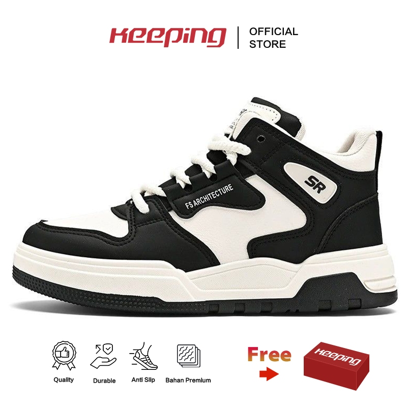 Jual Keeping Sepatu Sneakers Pria Panda Sepatu Cowok Casual Sepatu Olahraga Pria Hitam Putih ...