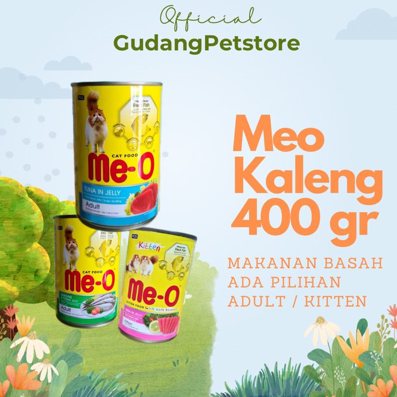 Jual MEO KALENG 400gr Makanan Kucing Basah | Shopee Indonesia