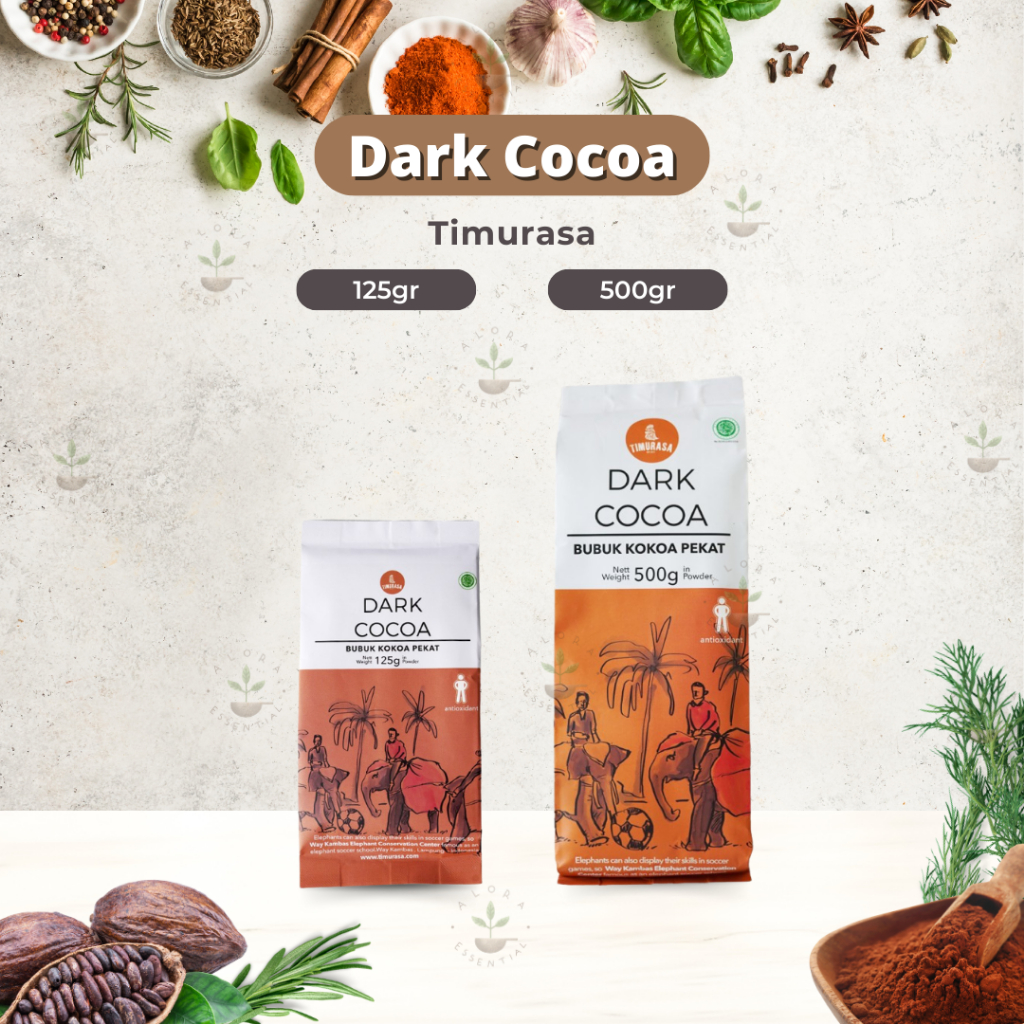 Jual Timurasa Dark Cocoa Powder - Bubuk Kakao Hitam - Coklat Bubuk ...