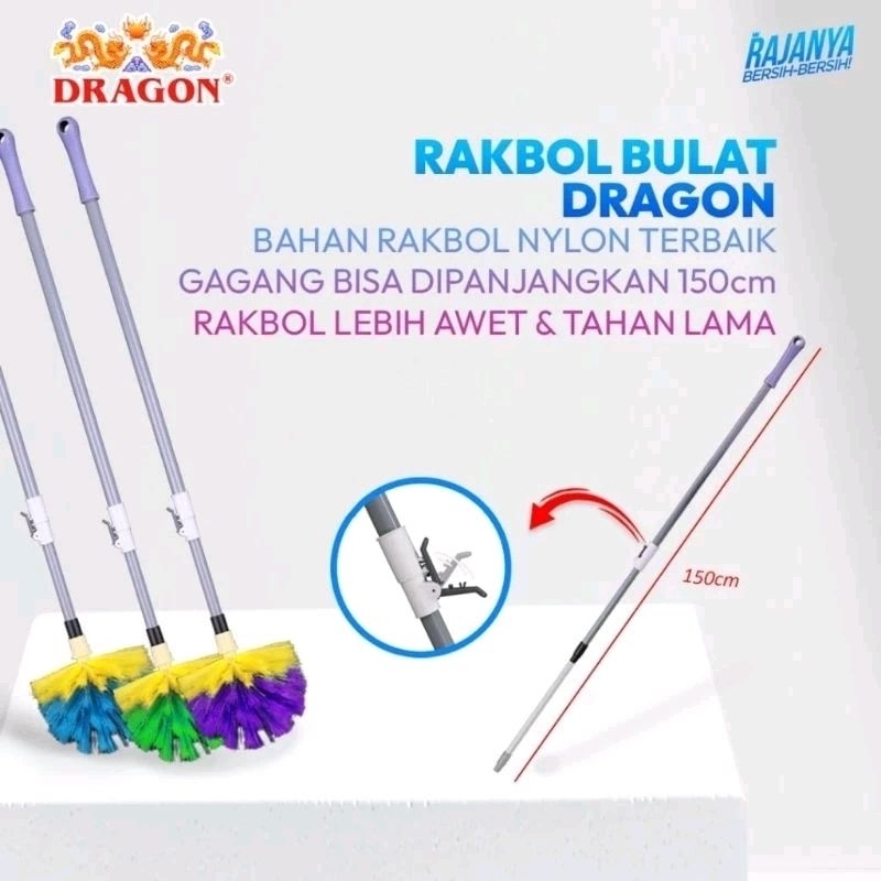 Jual Rakbol Dragon Bulat 150 Cm / Pembersih Langit-Langit DRGM-RB876 ...