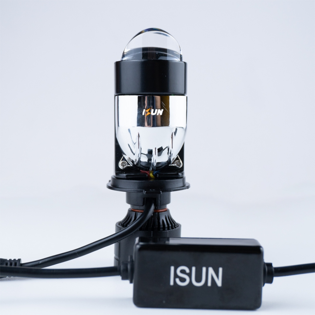 Jual ISUN Mini BiLED Projie Double-Lens Headlamp Lampu Utama Y6D H4 DC9 ...