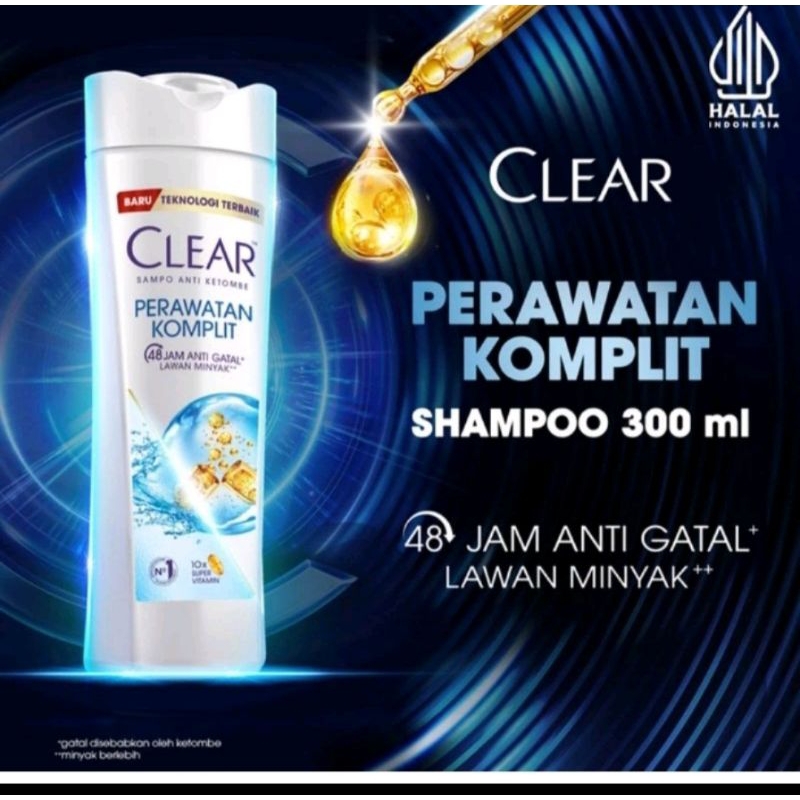 Jual CLEAR SAMPO botol ( 300ml ) | Shopee Indonesia