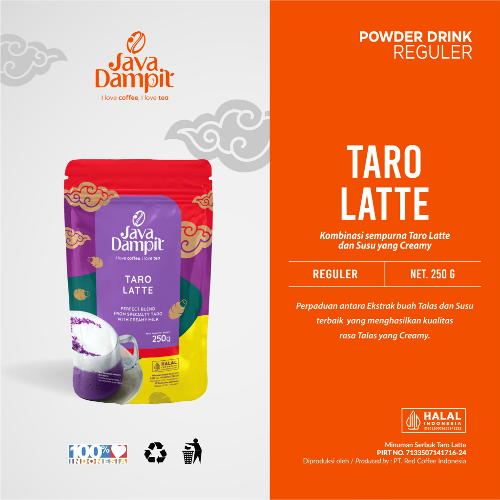 Jual BUBUK TARO LATTE POWDER DRINK 250g - 100g | Shopee Indonesia