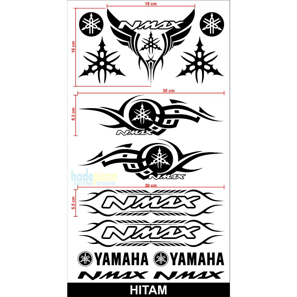 Jual Stiker Motor Cutting Sticker Striping Body Motor YAMAHA NMAX ...