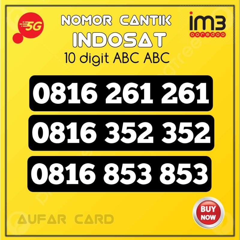 Jual Nomor Cantik Indosat 10 digit IM3 Prabayar isi ulang ABC ABC ...