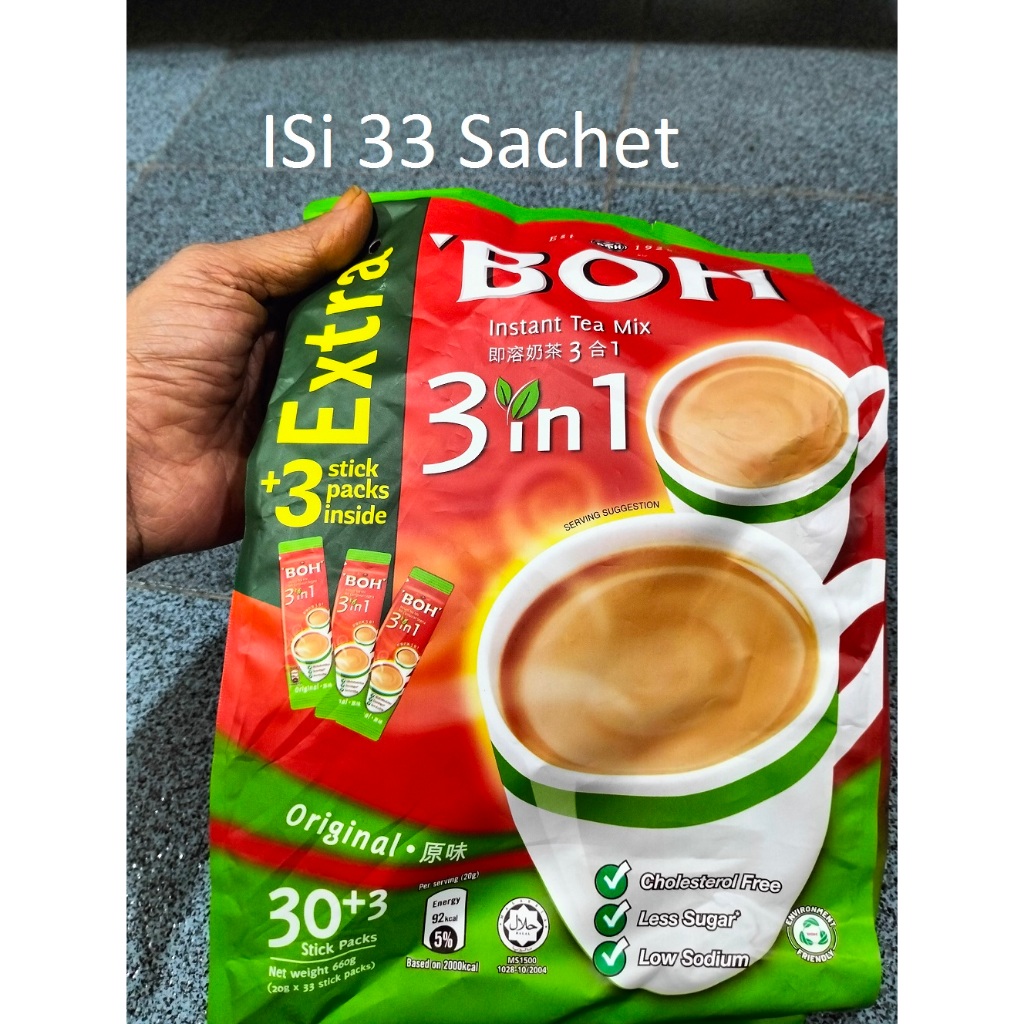 Jual Import !! isi 33 Sachet Boh Instant Milk Tea Teh Tarik 3 in 1 ...