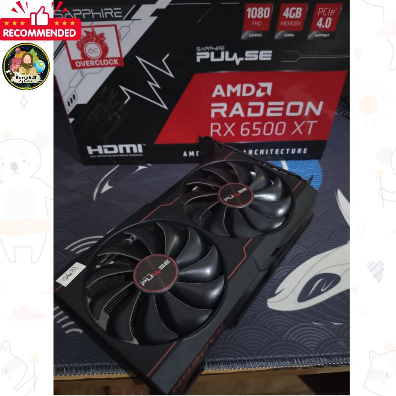 Jual READY!!! VGA RX 6500 XT 4gb garansi off beli beli baru tahun 2022 ...