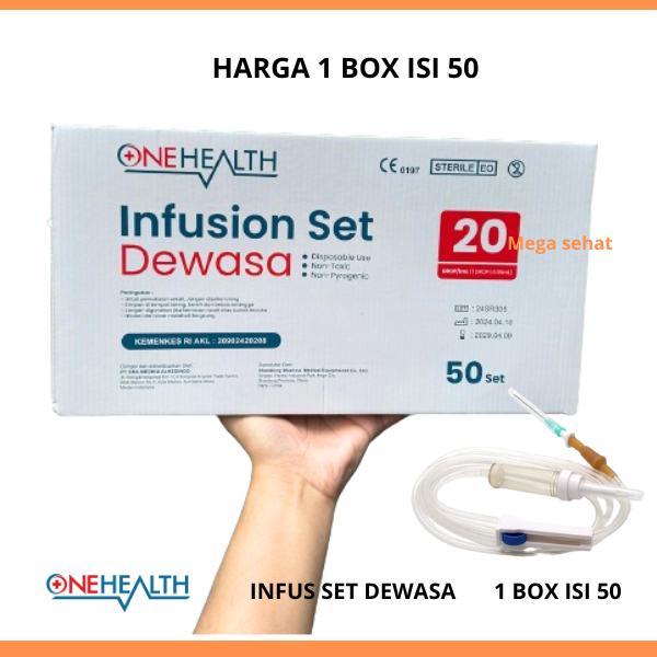 Jual Infus Set Dewasa Onehealth Infuset Adult 1 Box isi 50 Pcs | Shopee ...