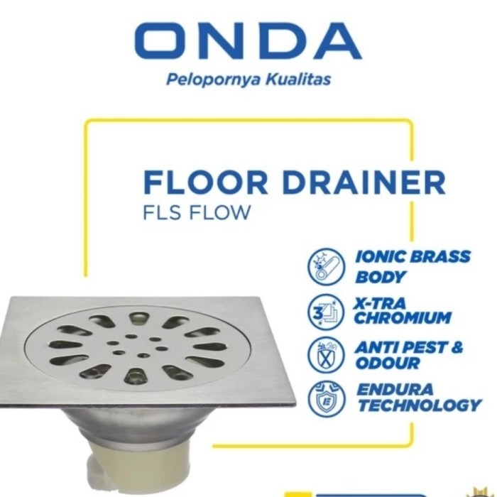 Jual Afur Kamar Mandi ONDA FLS FLOW ( Floor Drain ) | Shopee Indonesia