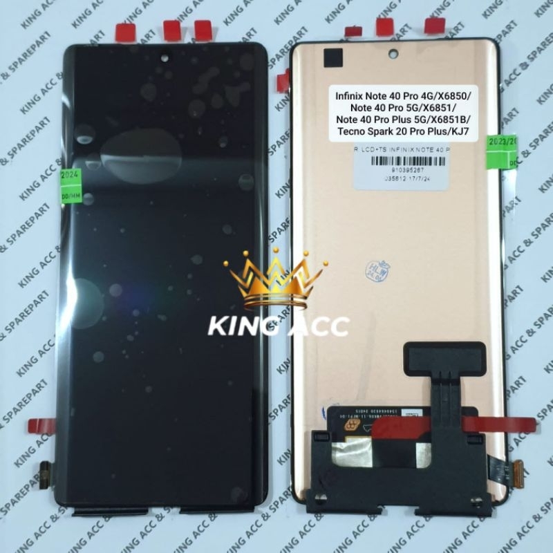 Jual LCD TOUCHSCREEN INFINIX NOTE 40 PRO 4G / X6850 / X6850B / NOTE 40 ...