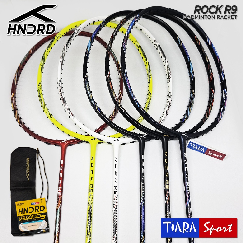 Jual Raket HUNDRED Rock R9 - 4U Badminton Racket Set HDRD - Putih ...