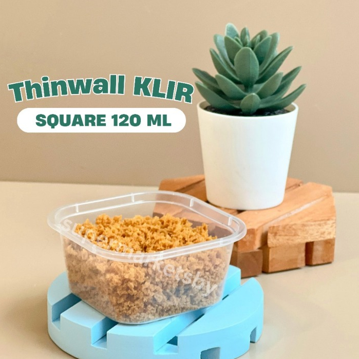 Jual Thinwall Square 120 ml / Thinwall Kotak 120 ml KLIR | Shopee Indonesia