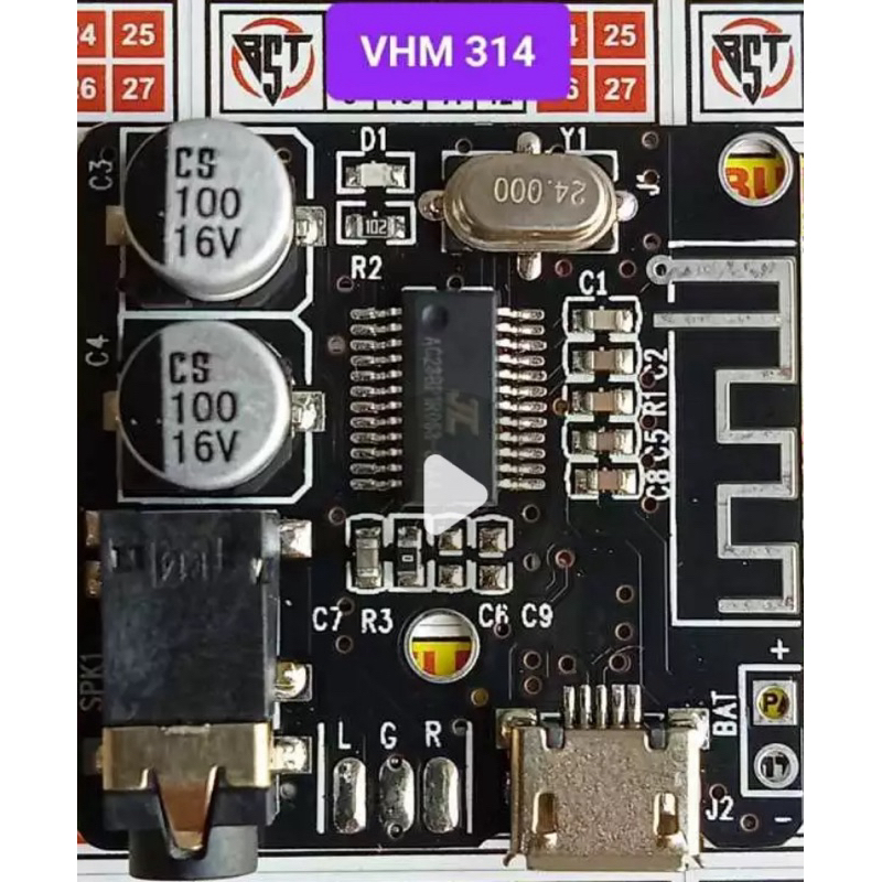 Jual Module Modul Bluetooth Stereo 5.0 Audio Receiver Decoder Stereo ...