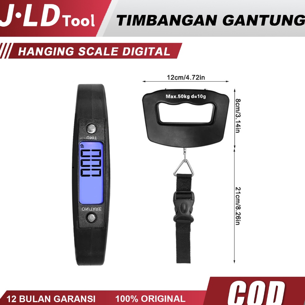 Jual SALEE JLD Timbangan Gantung Digital Timbangan Portable 5kg LCD ...