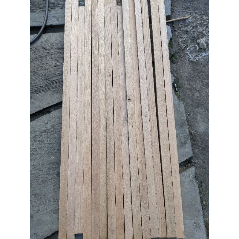 Jual balok kecil kayu oak 5mm x 3,5 x 90 cm smoke aging chip flafour ...