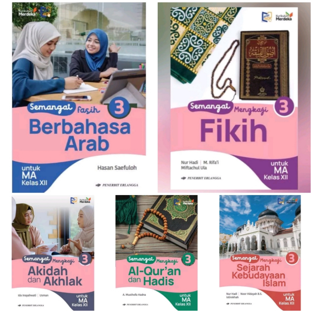 Jual ORI harga satuan buku teks madrasah Aliyah kurikulum merdeka untuk kelas 12 penerbit ...