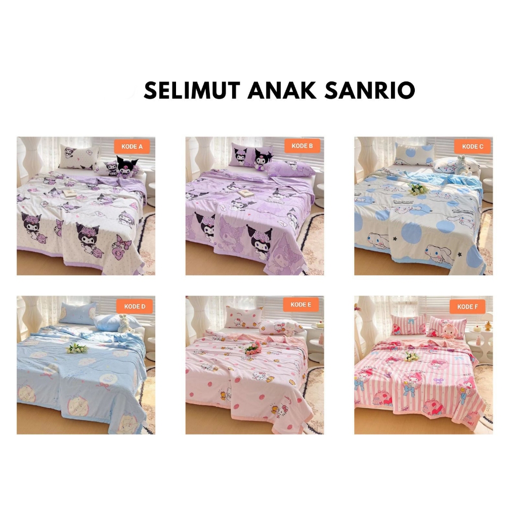 Jual Selimut Anak Sanrio Import /Selimut Karakter Anak Lembut / Selimut ...