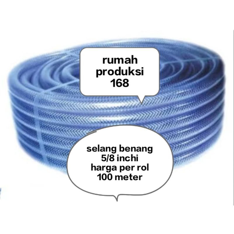 Jual selang benang 5/8 inchi per rol 100 meter selang taman selang air | Shopee Indonesia